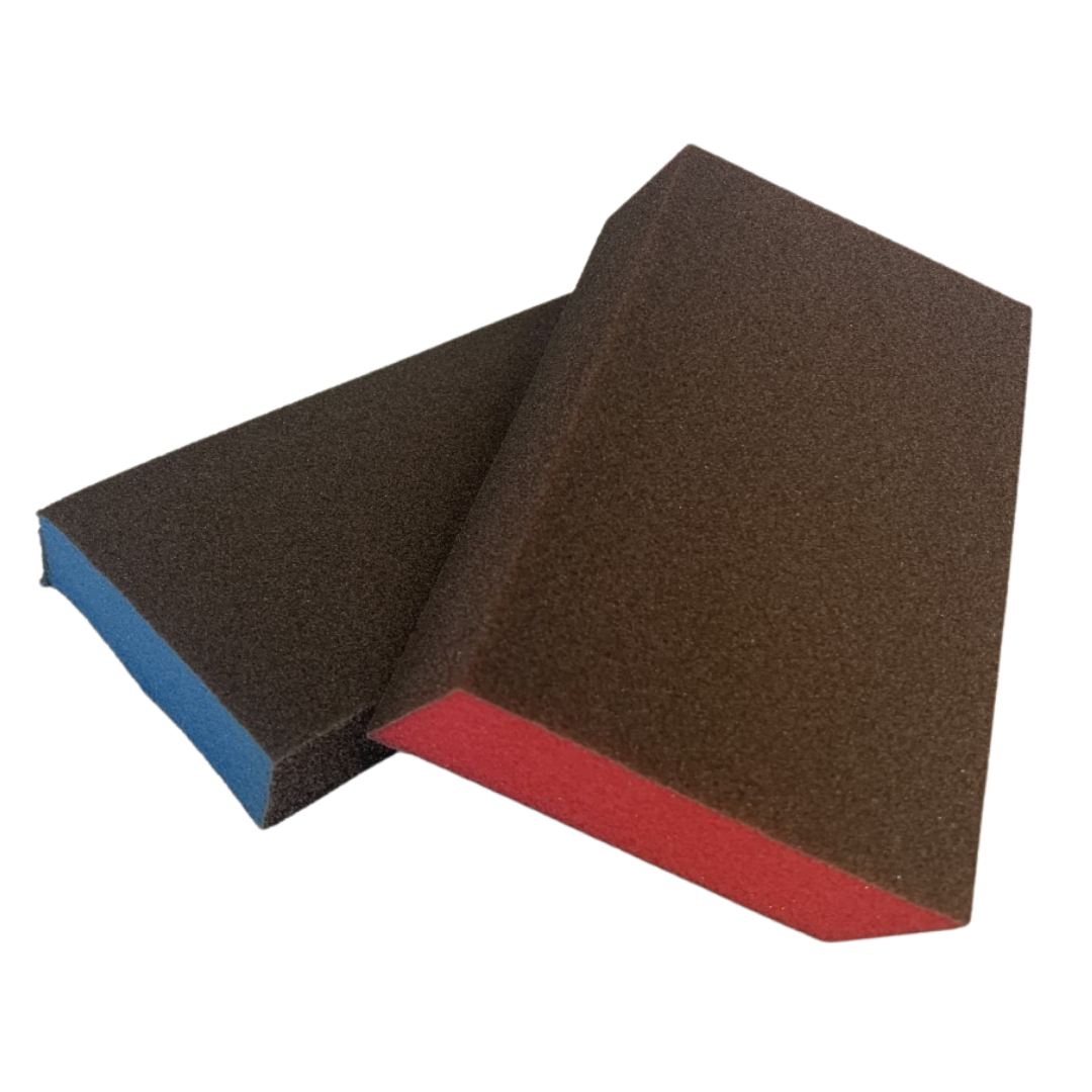Manners Dual Angle Sanding Sponge Med/Fine (BLUE) – MannersBuildingProducts